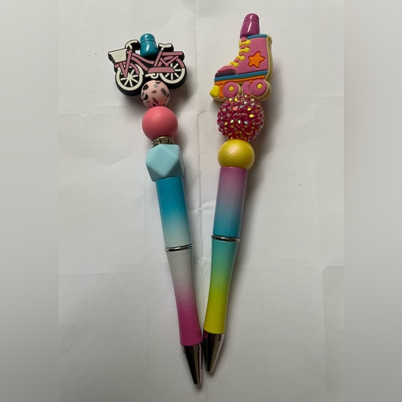 Other | Wheeling Bike And Skate Beaded Pen Set | Poshmark